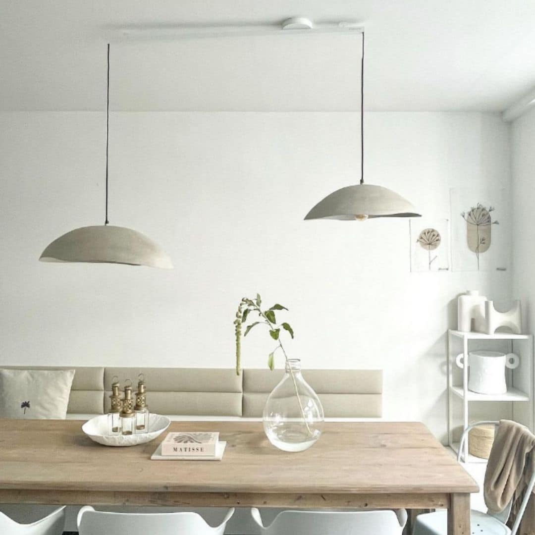 How high should a pendant light hang above the dining table ...